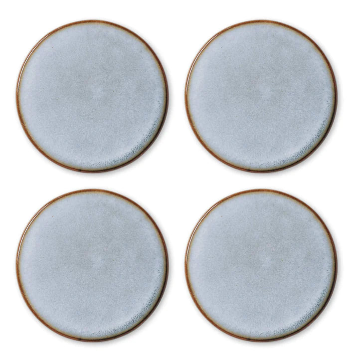 Ceramic Blue Glazed Coaster - Set of 4 – Country Traders Home Life