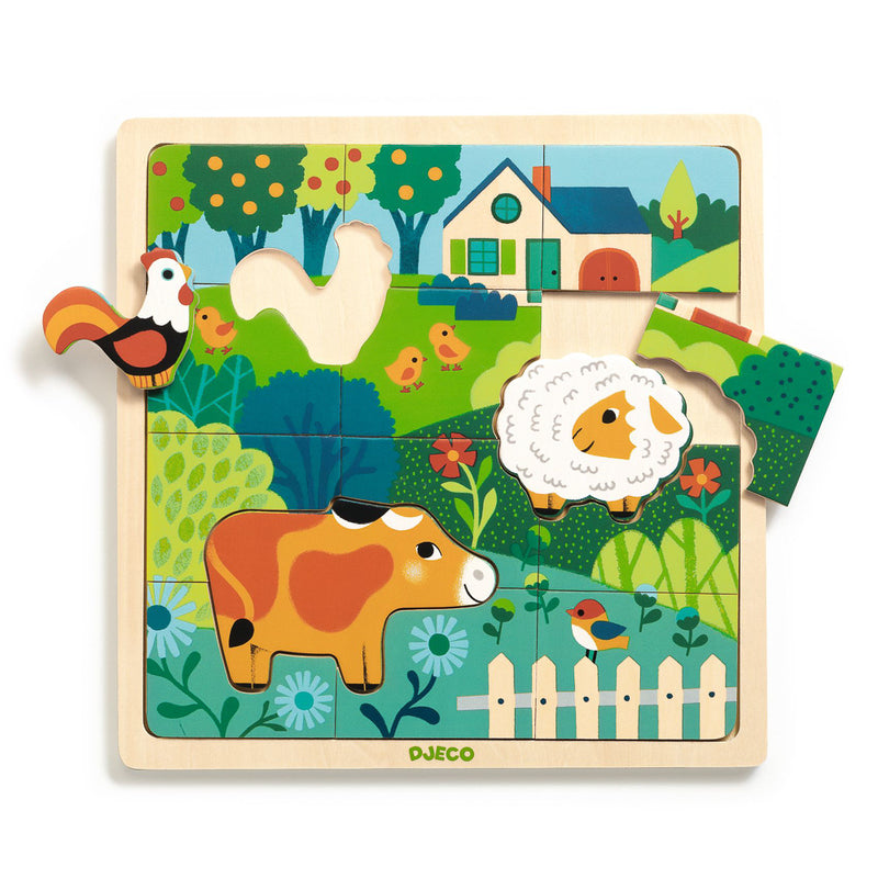 15 Piece Wooden Farm Puzzle – Country Traders Home Life