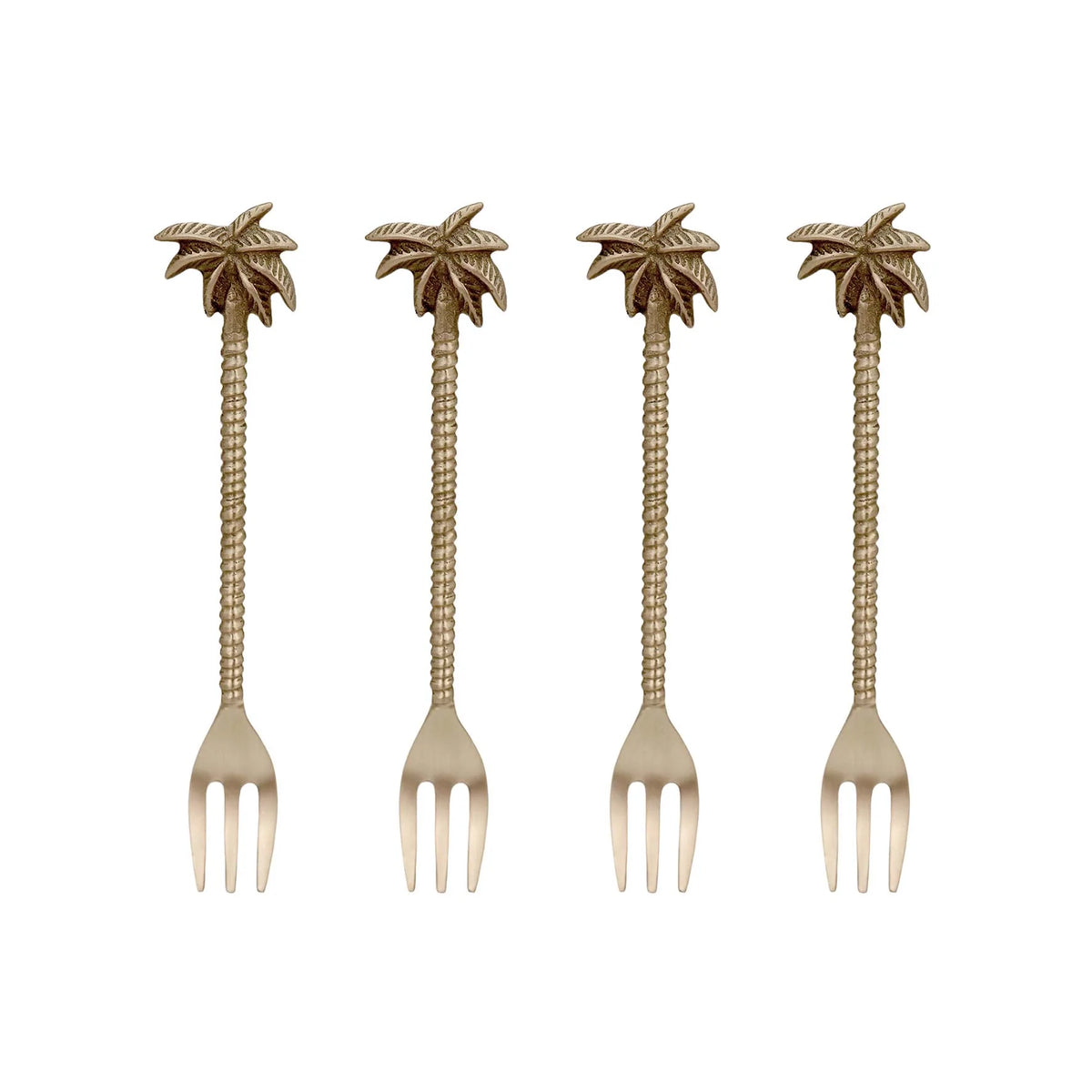 Palm Tree Brass Forks - Set of 4 – Country Traders Home Life